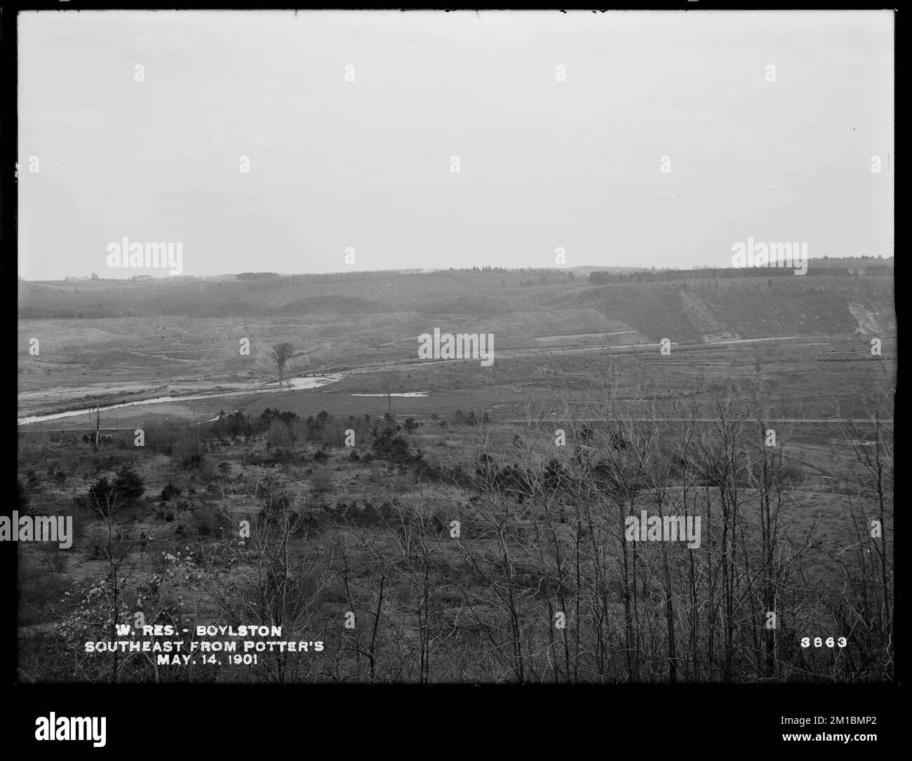 Wachusett Reservoir, southeasterly from Potter's ledge, Boylston, Mass ...