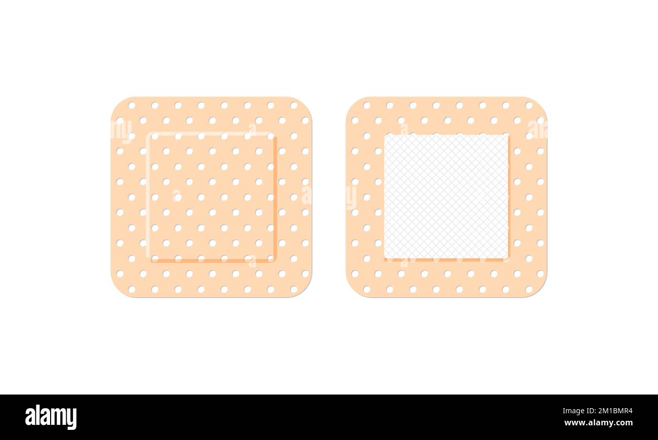 Medical plaster. First aid band plaster strip medical patch. Wound ...