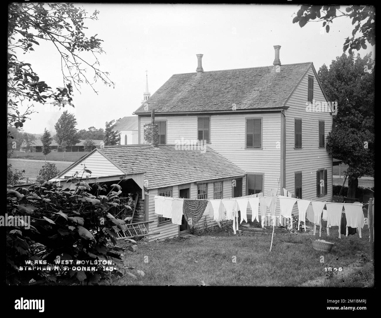 Wachusett Reservoir, Stephen H. Spooner's house, on the westerly side ...
