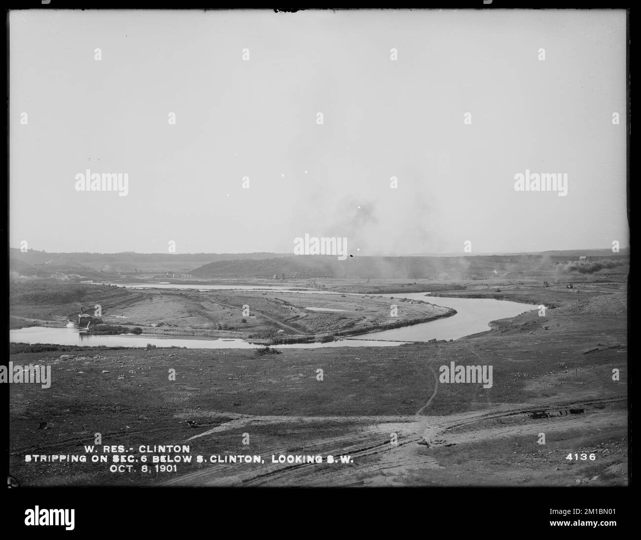 Wachusett Reservoir, stripping on Section 6, below South Clinton ...