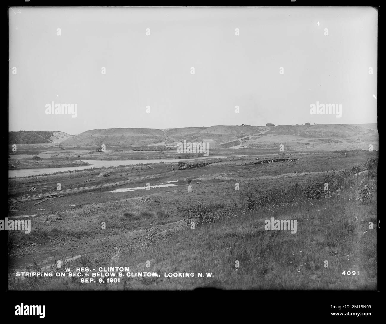 Wachusett Reservoir, stripping on Section 6, below South Clinton ...