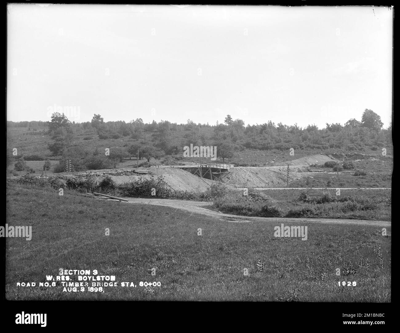 Construction timber from early Black and White Stock Photos & Images ...