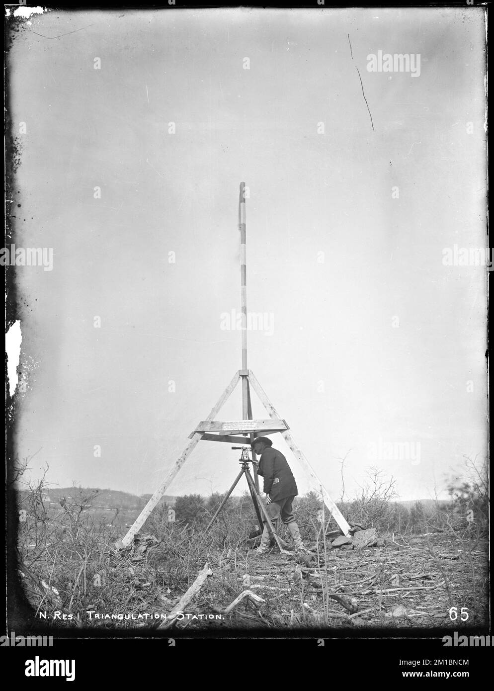 Wachusett Reservoir, triangulation Station, No. 24, Potter, Boylston ...