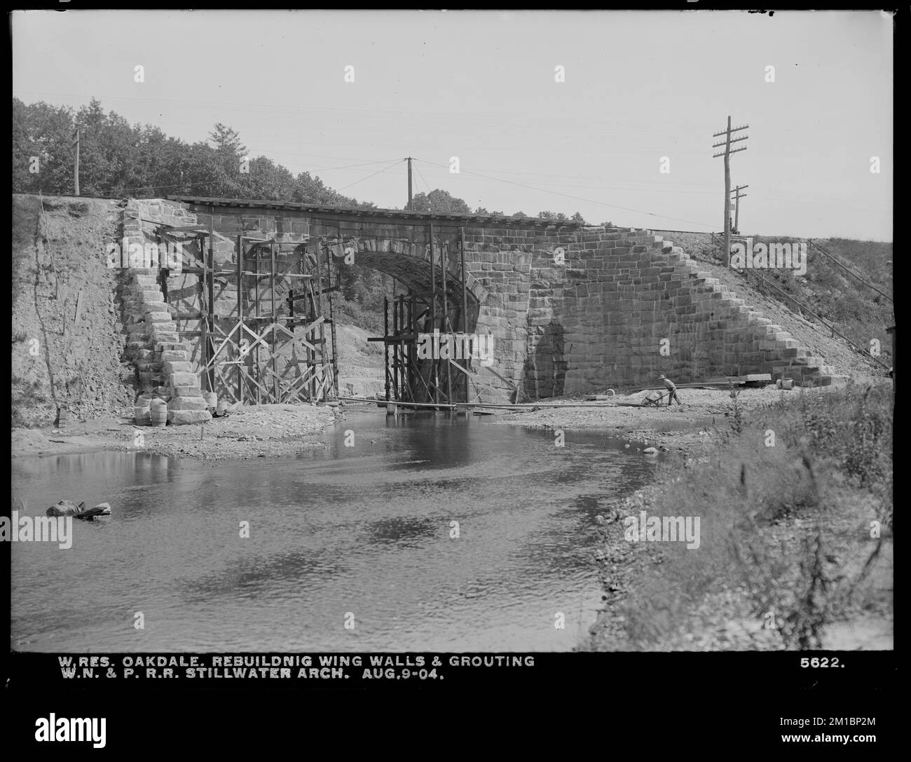 Wachusett Reservoir, Worcester, Nashua & Portland Railroad Stillwater ...