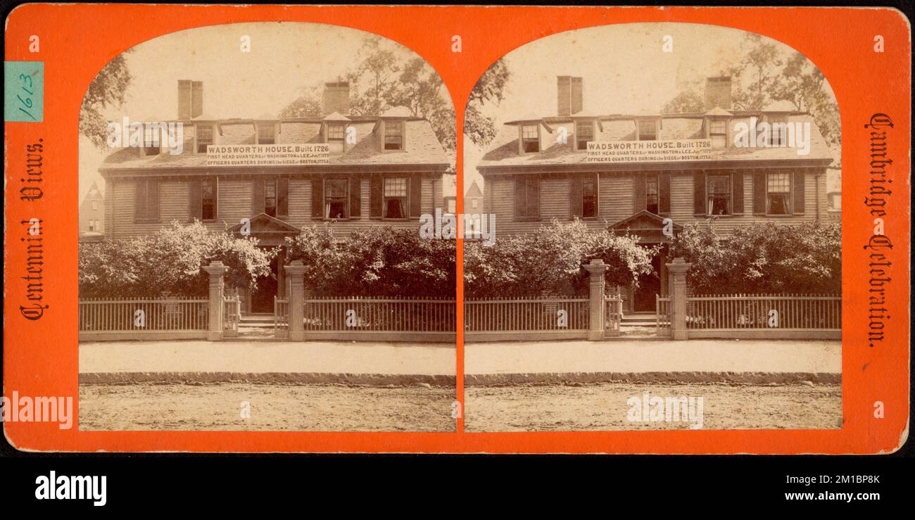 Wadsworth house, first head-qrs. of Washington , Houses, Wadsworth ...