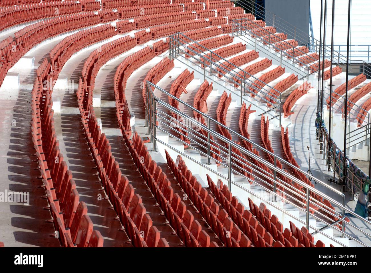 Colorful of stadium seats in texture or background Stock Photo - Alamy