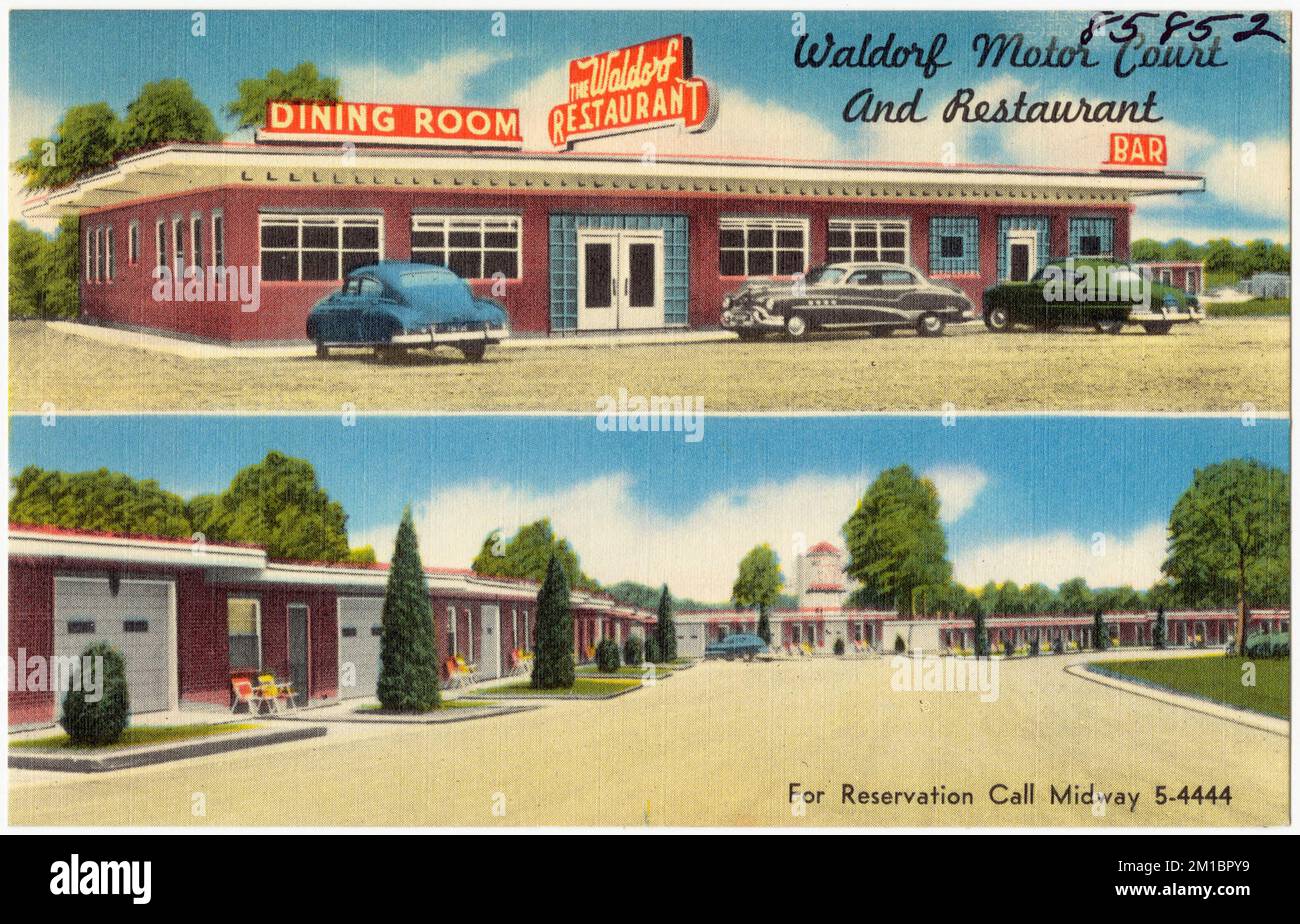 Waldorf Motor Court and Restaurant, Waldorf, Md. , Motels, Restaurants ...