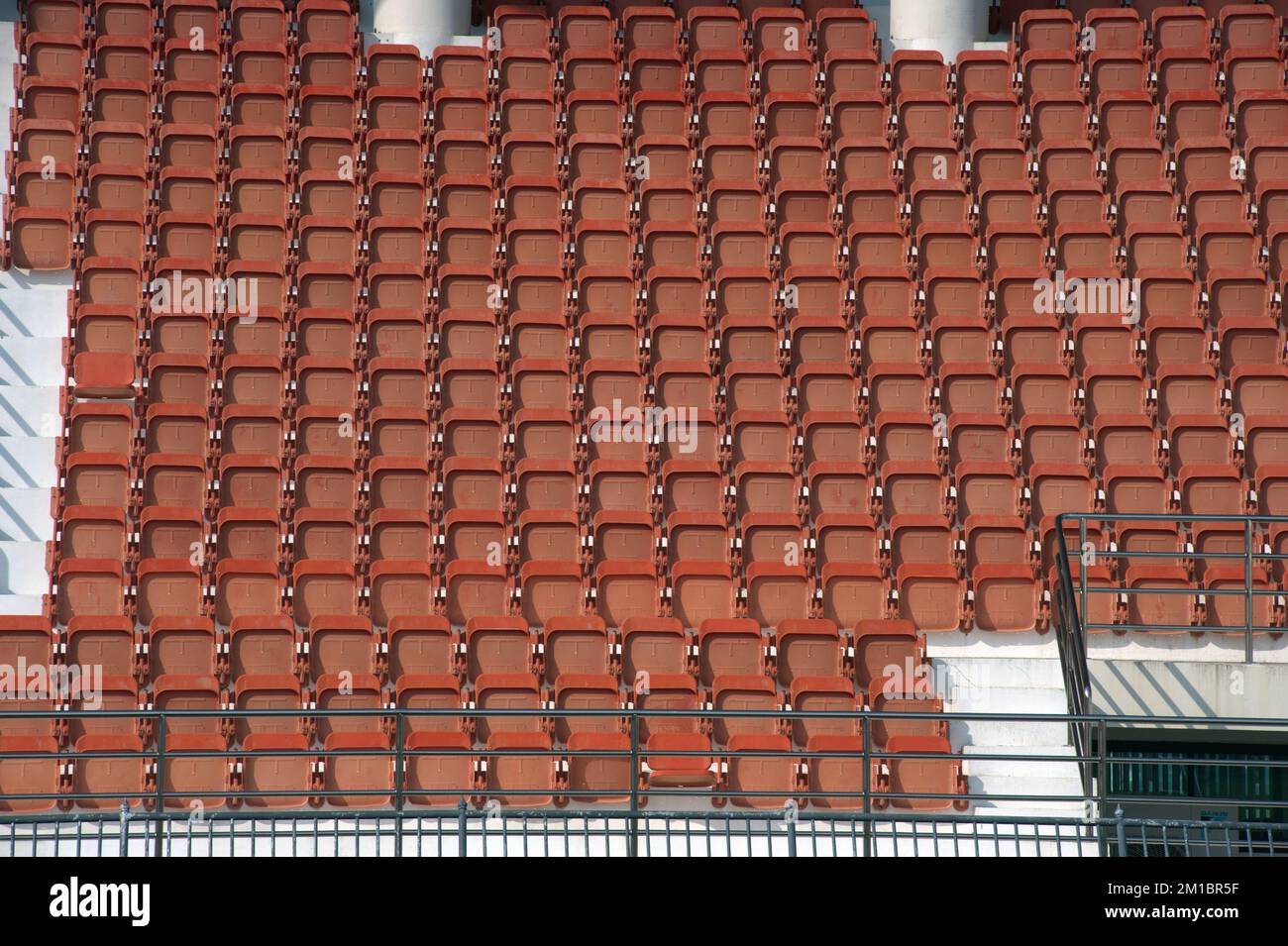 Colorful of stadium seats in texture or background Stock Photo - Alamy