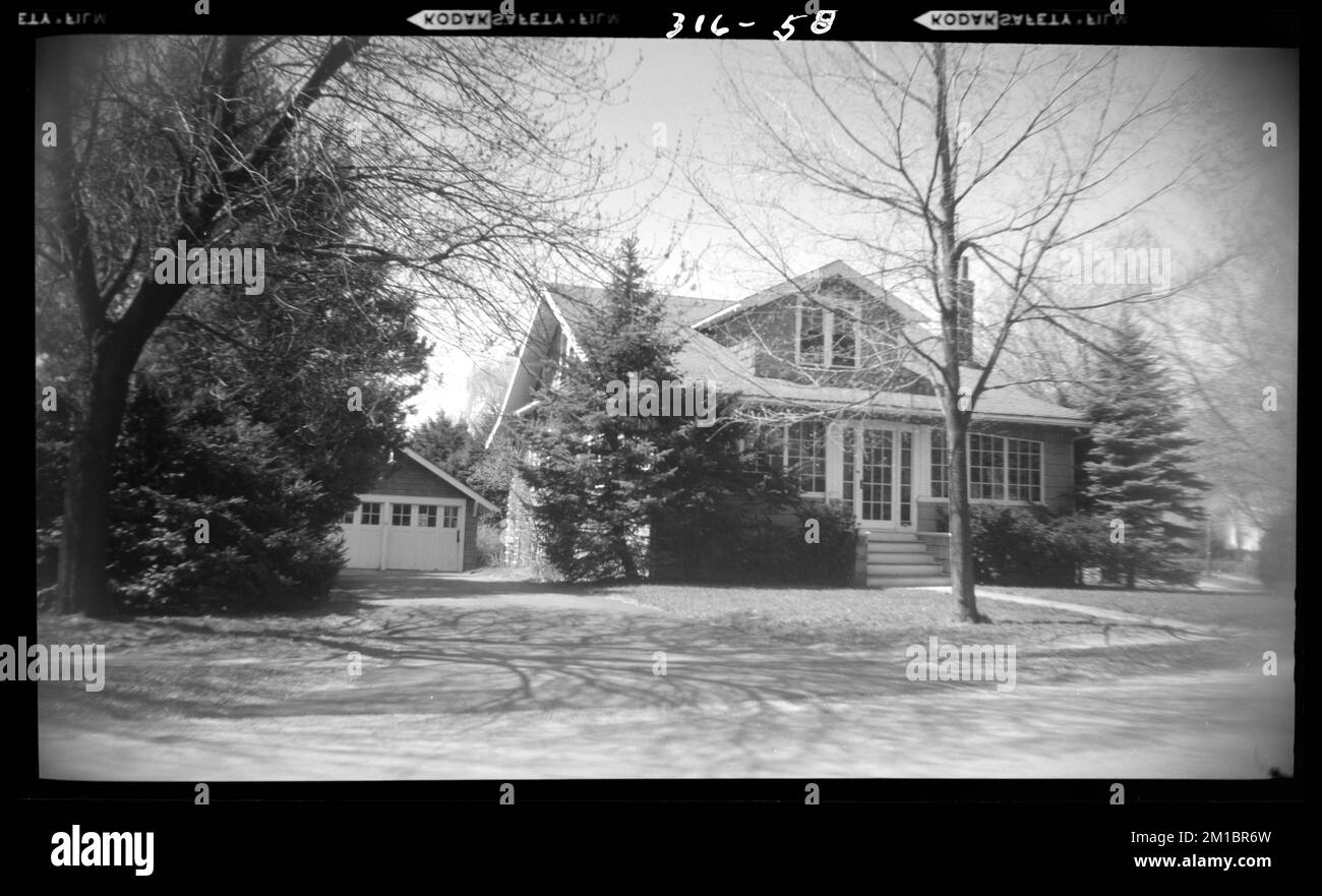 Walnut Street #58 , Houses. Needham Building Collection Stock Photo - Alamy