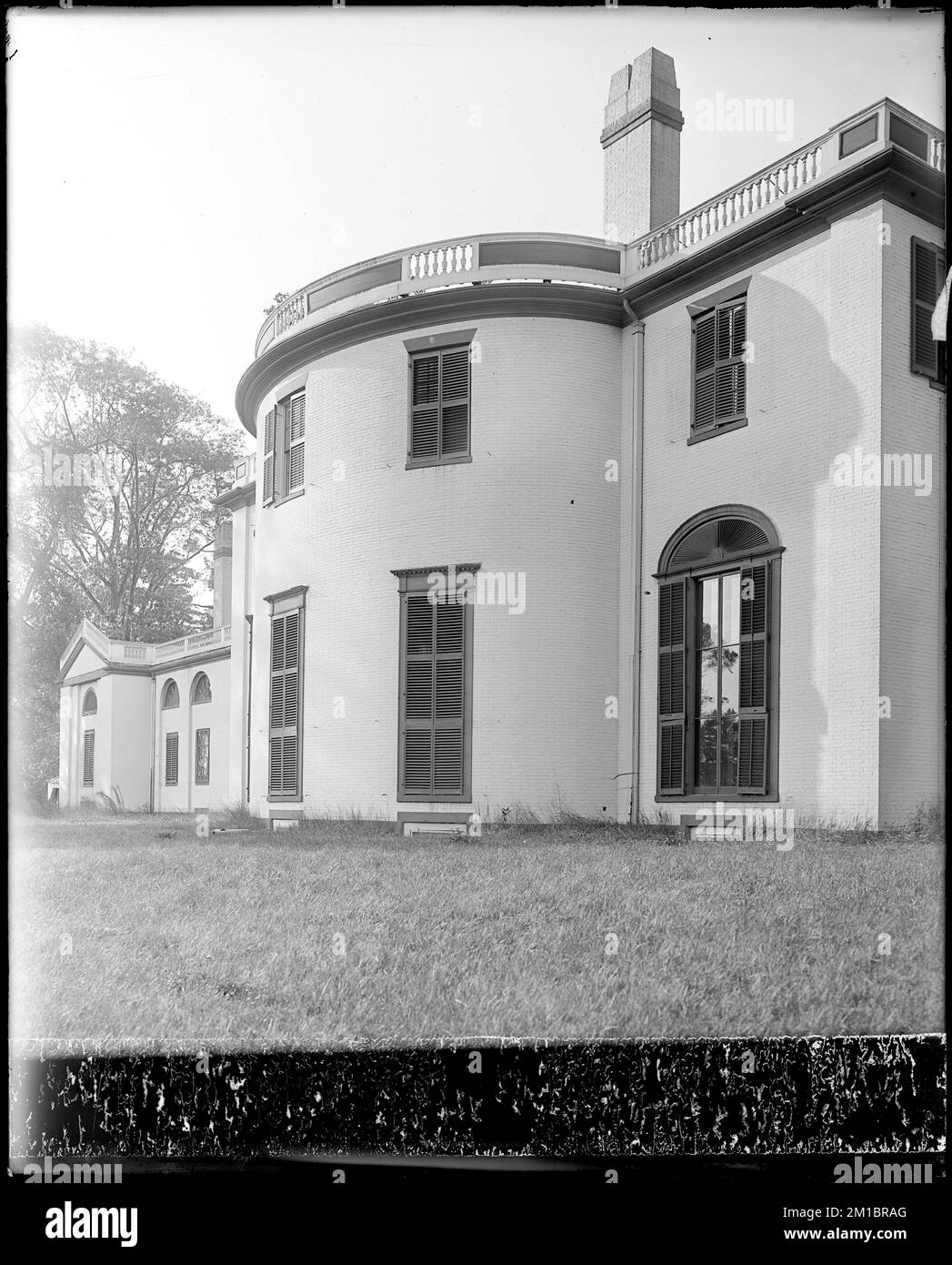 Waltham, Governor Gore Mansion, rear, 1799 , Mansions, Gore ...