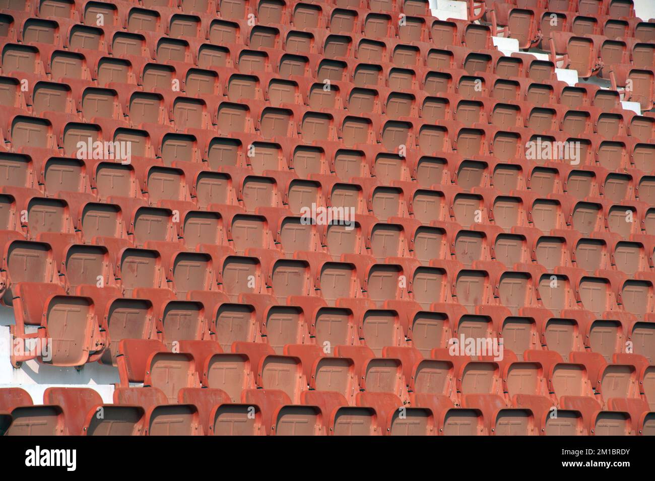 Colorful of stadium seats in texture or background Stock Photo - Alamy