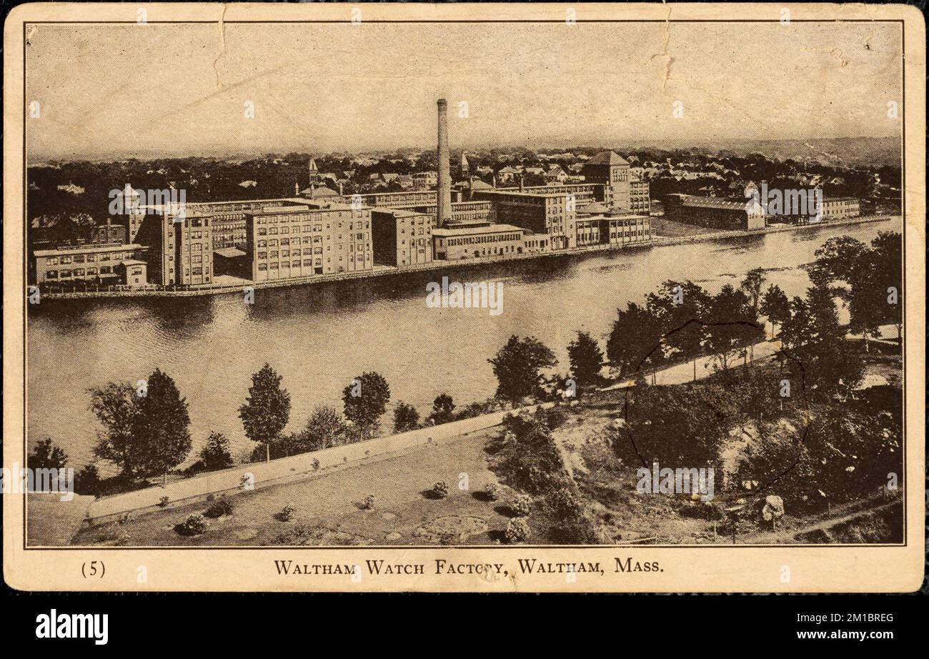 Waltham Watch Factory, Waltham, Mass. , Factories, Clock & watch ...