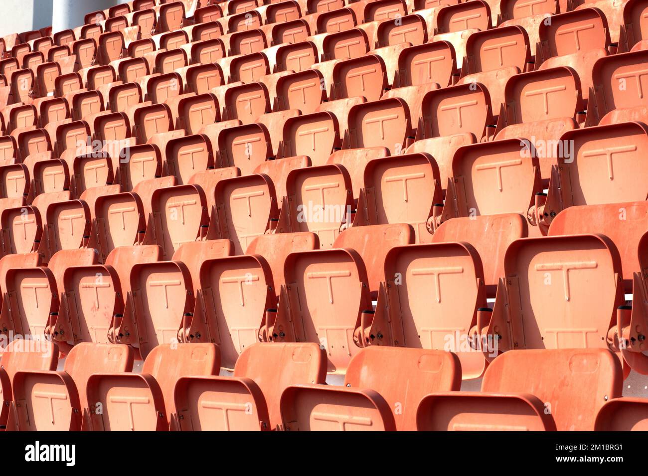 Colorful of stadium seats in texture or background Stock Photo - Alamy