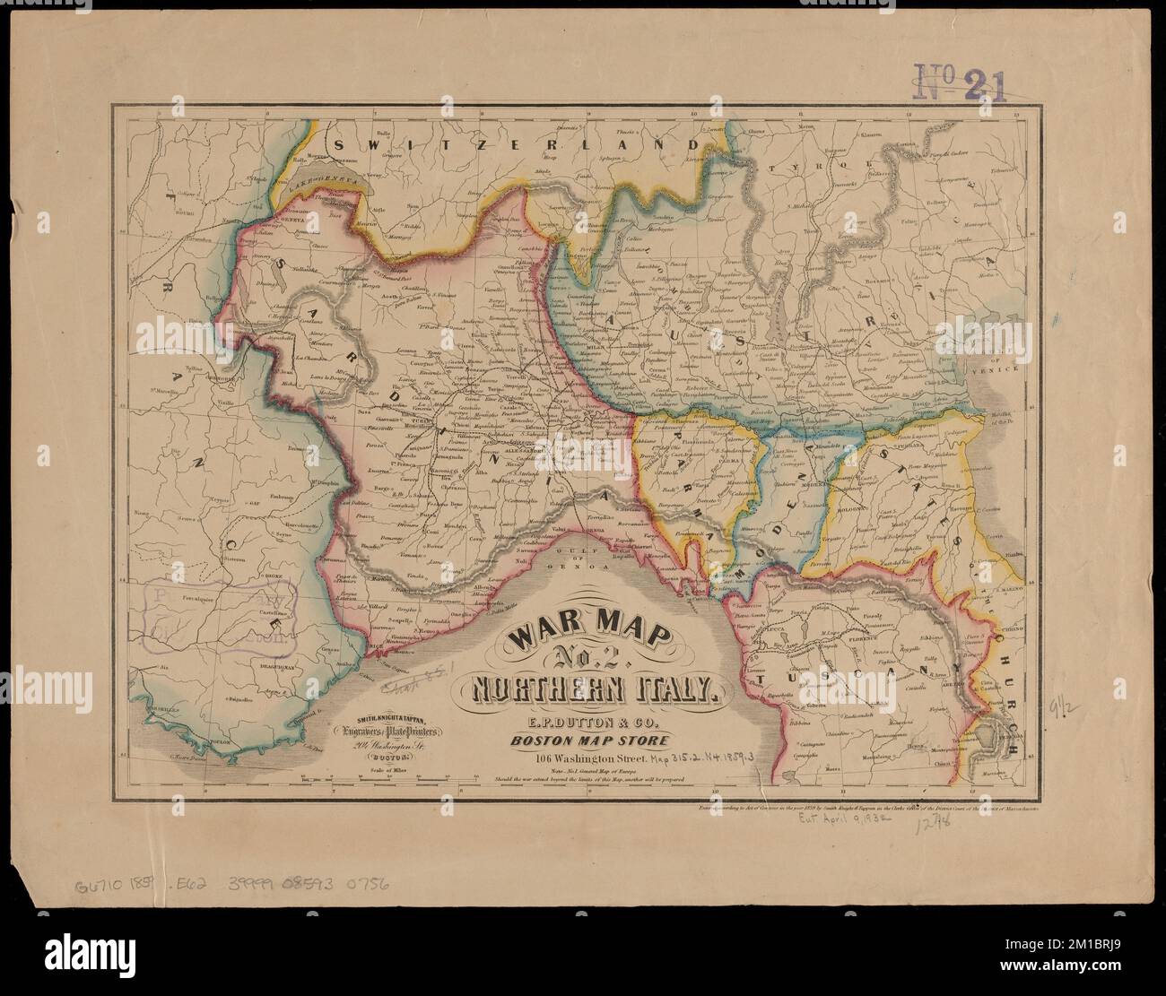 War map no. 2 : northern Italy , Italy, Northern, Maps Norman B ...