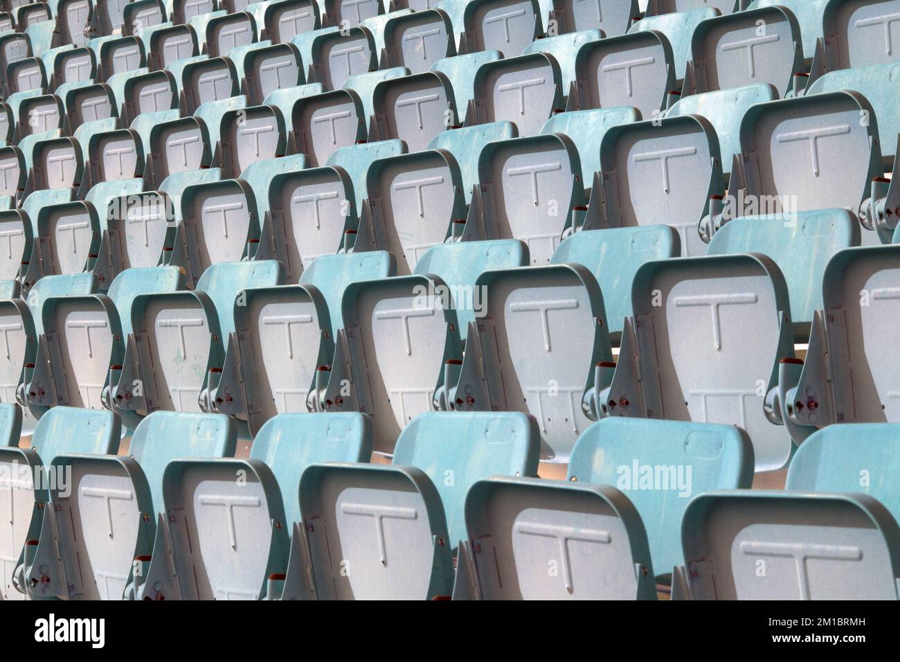 Colorful of stadium seats in texture or background Stock Photo - Alamy