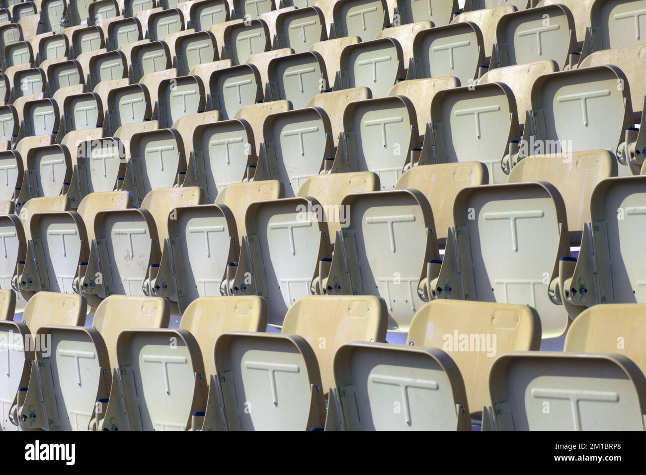 Colorful of stadium seats in texture or background Stock Photo - Alamy