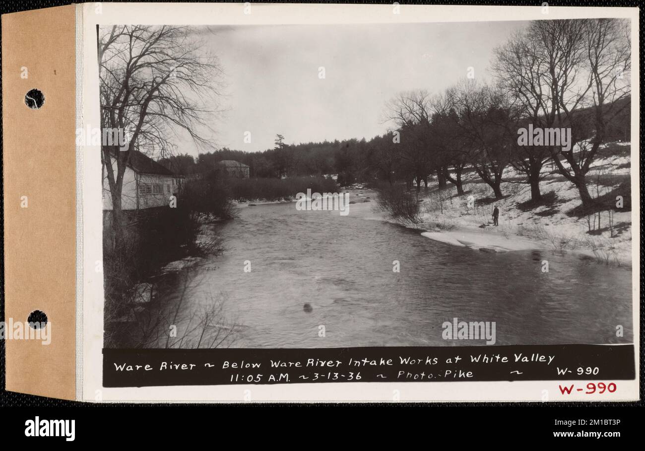 Ware River, below Ware River Intake Works at White Valley, Barre, Mass ...