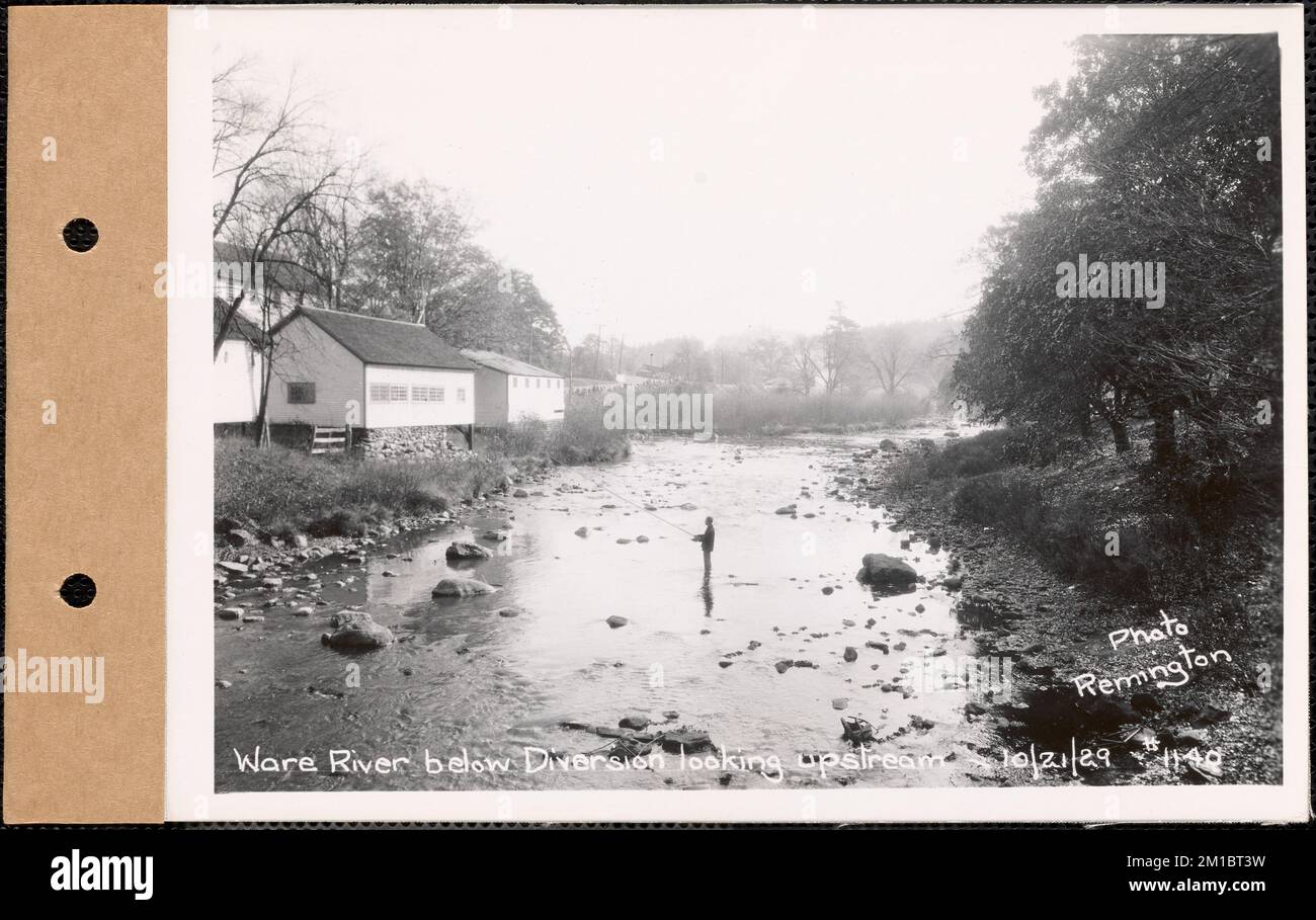 Ware River below diversion, looking upstream, Ware River, Mass., Oct ...