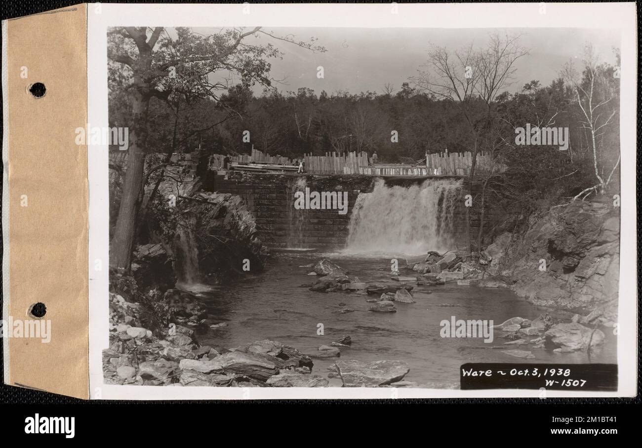 Ware River, East Street dam, looking north from East Street, Ware, Mass ...