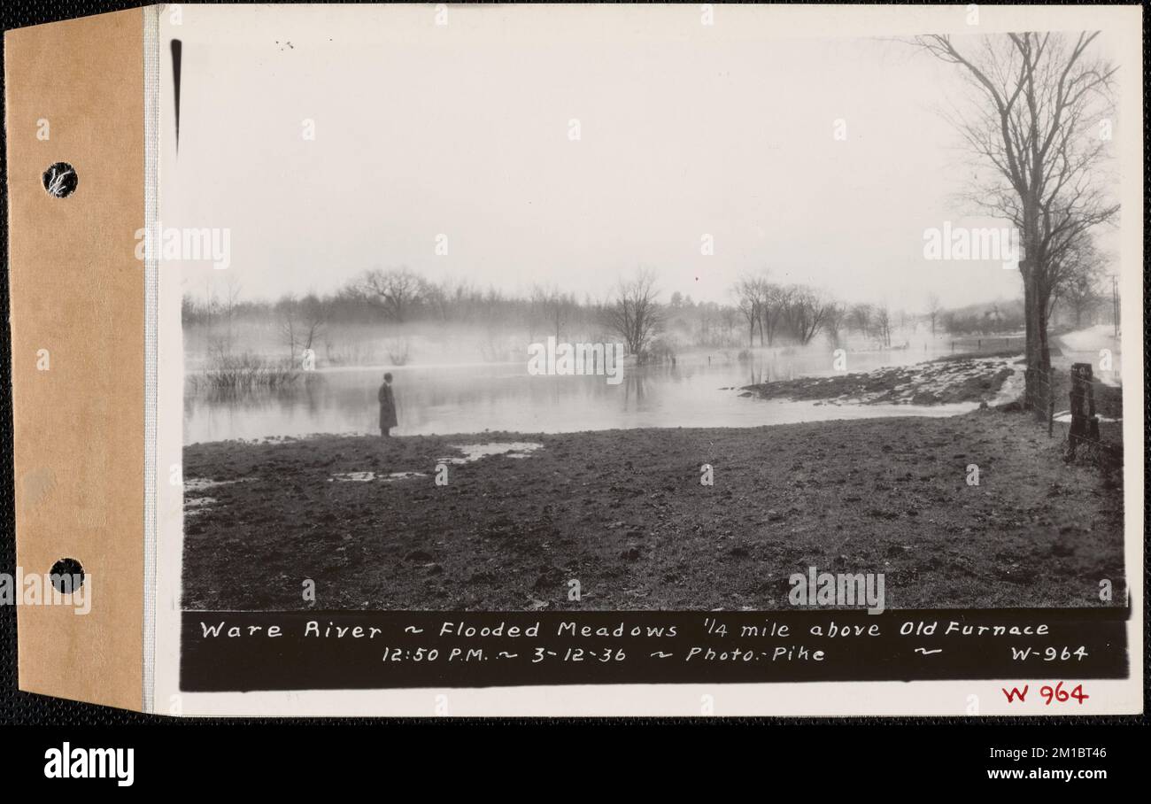 Ware River, flooded meadows 1/4 mile above Old Furnace, Hardwick, Mass ...