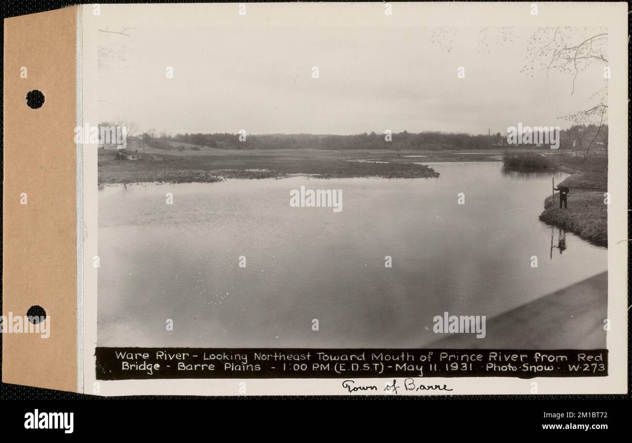 Ware River, looking northeast toward mouth of Prince River from Red ...
