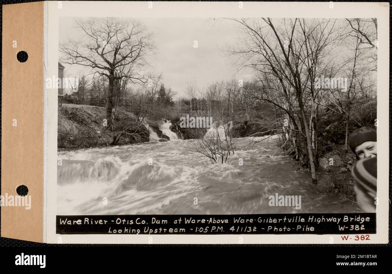 Ware River, Otis Co., dam at Ware, above Ware-Gilbertville Highway ...