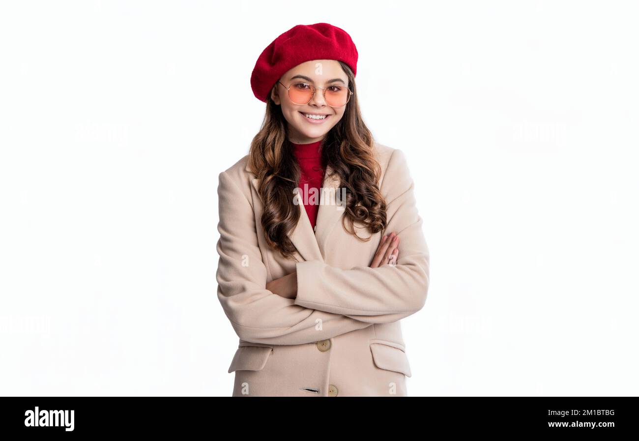 photo of stylish teen girl with brunette hair. stylish teen girl ...