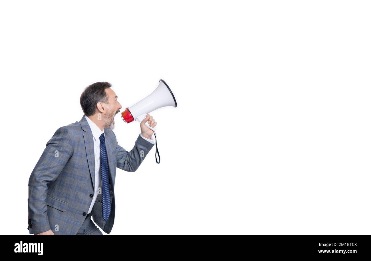 Loudspeaker businesspeople hi-res stock photography and images - Alamy
