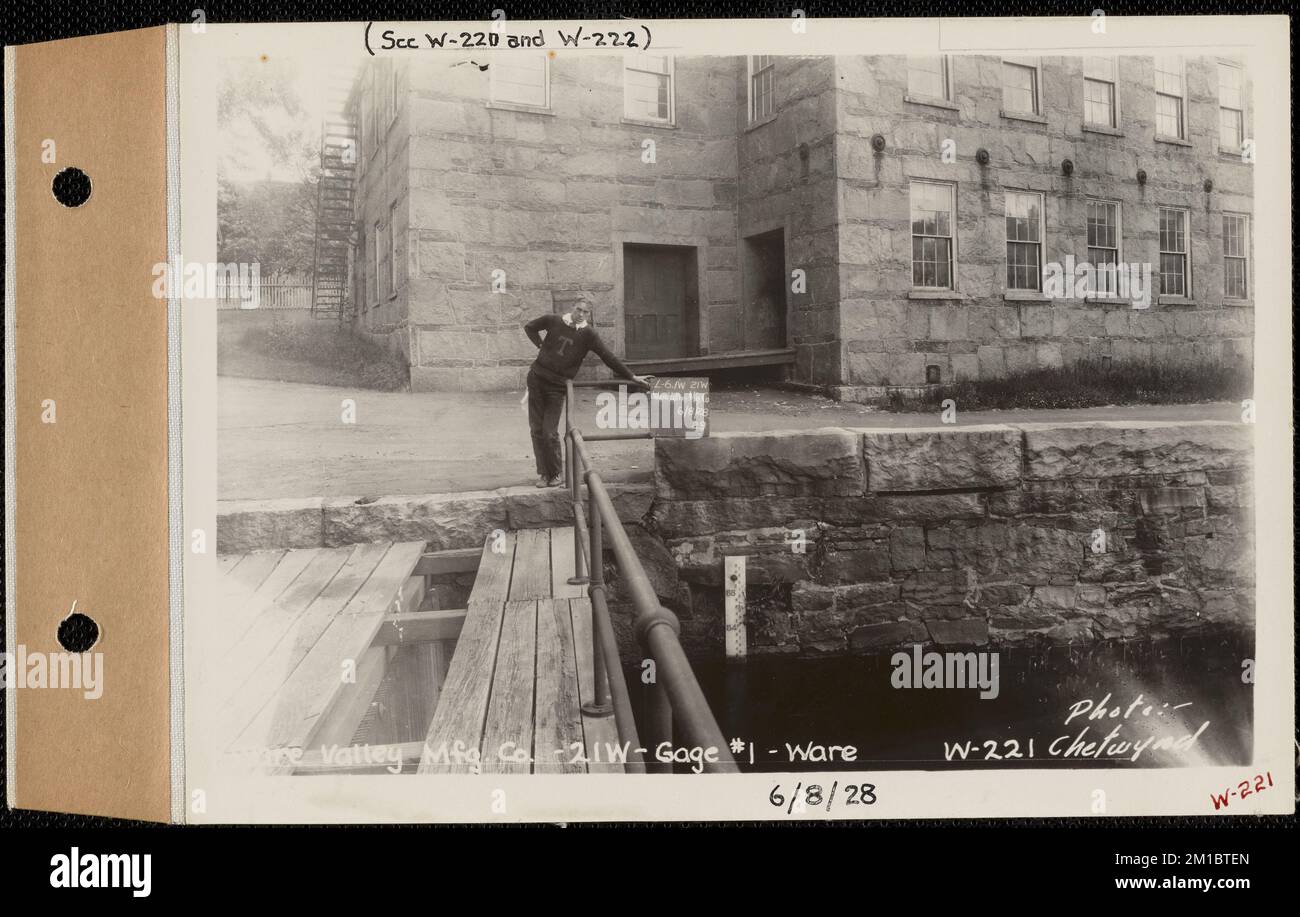 Ware Valley Manufacturing Co., 21W, Gage #1, Ware, Mass., Jun. 8, 1928 ...