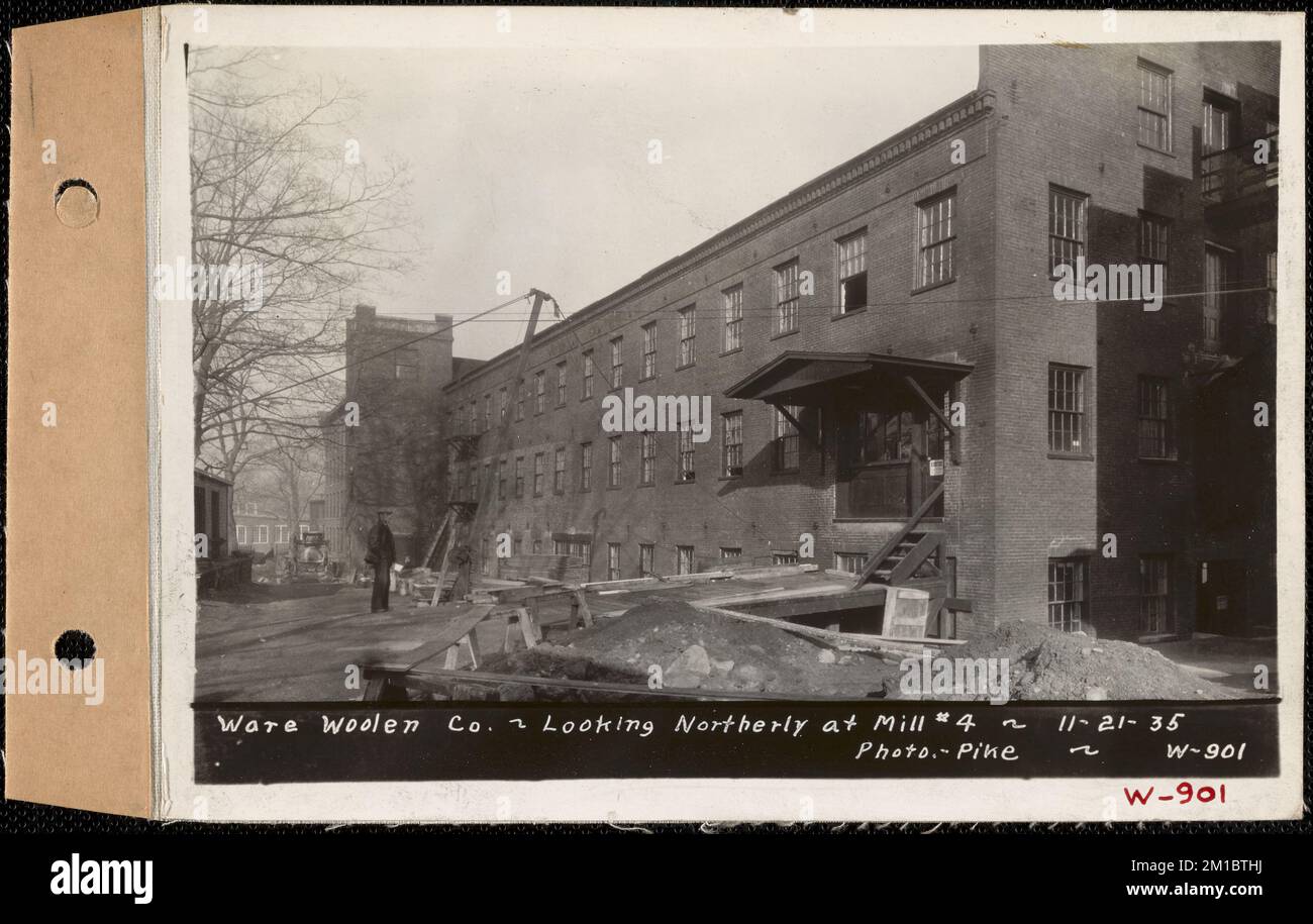 Ware Woolen Co., looking northerly at Mill #4, Ware, Mass., Nov. 21 ...