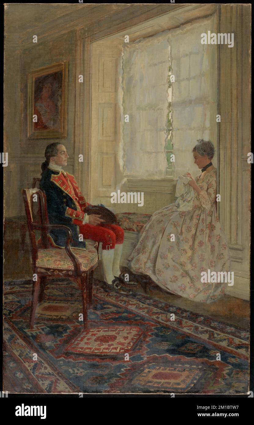 Washington and Mary Philipse , Military officers, Rich people, Sewing ...