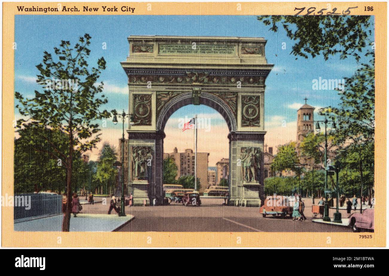 Washington Arch, New York City , Monuments & memorials, Tichnor ...