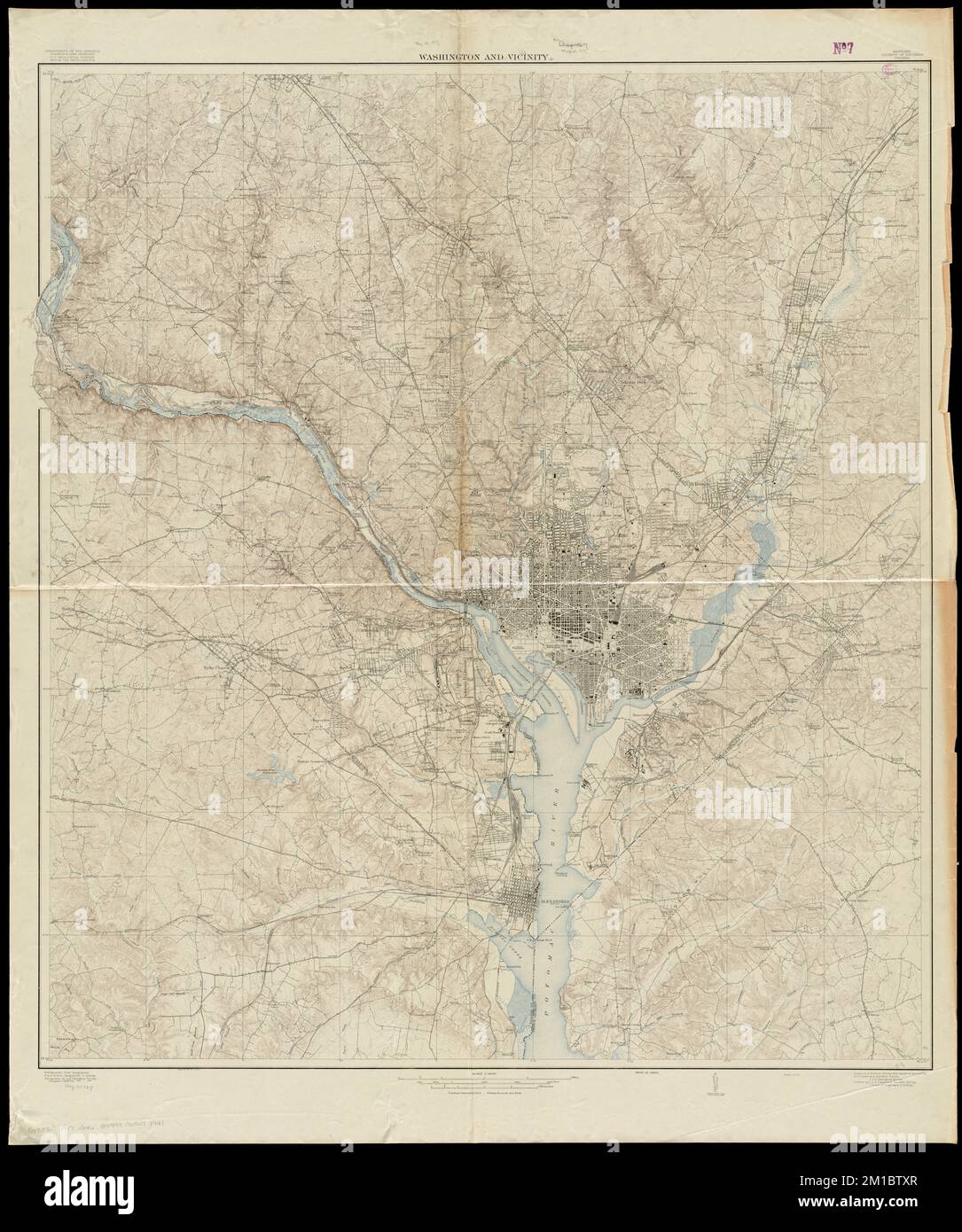 Washington metropolitan area map hi-res stock photography and images ...