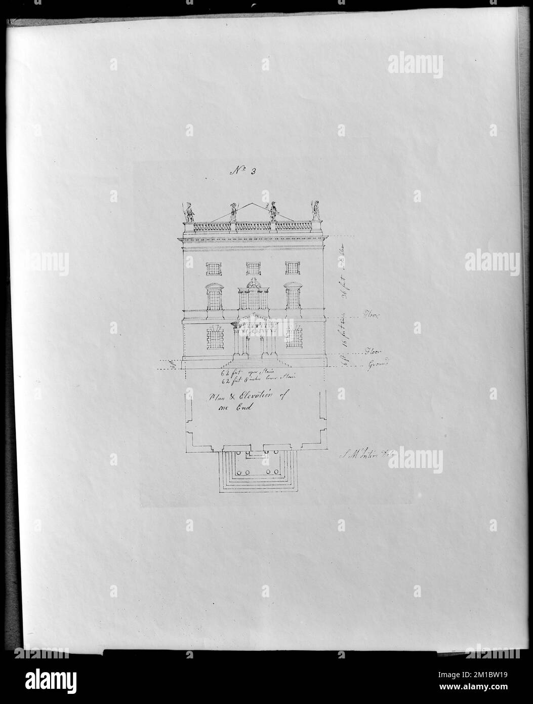 Washington, District of Columbia, maps and plans, elevation of one end ...