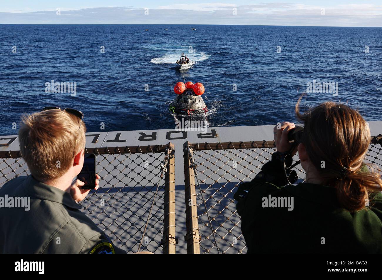 Baja California, Mexico, on Sunday, December 11, 2022. NASA recovery ...