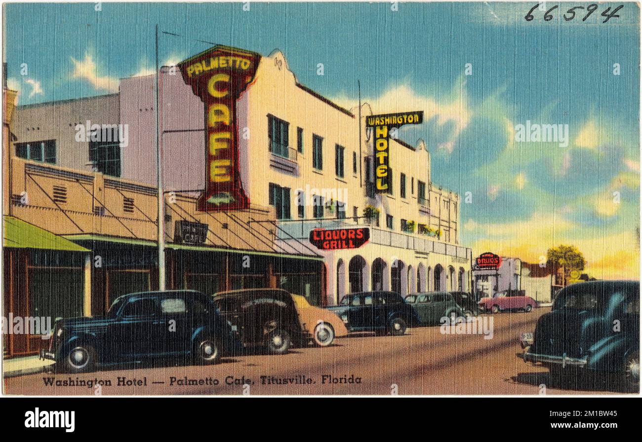 Washington Hotel- Palmetto Café, Titusville, Florida , Hotels ...