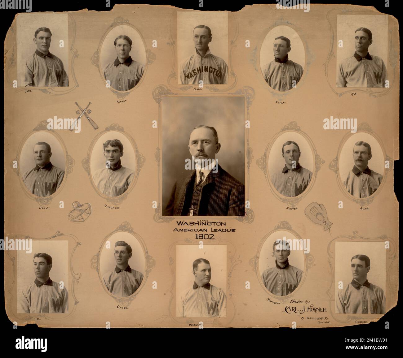 Washington Nationals Baseball Team, 1902 , Baseball players, Washington ...