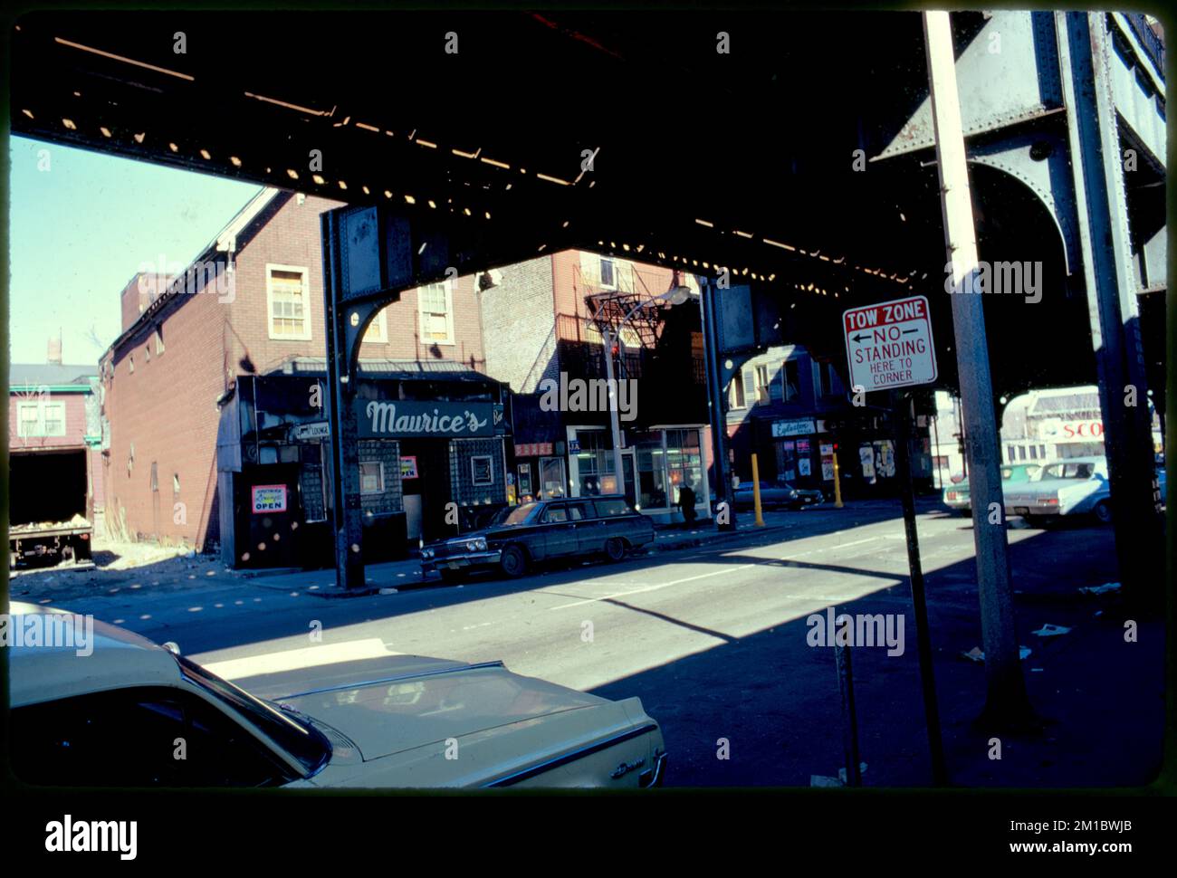 Washington St. south from Egleston Square , Mass transit, Elevated ...