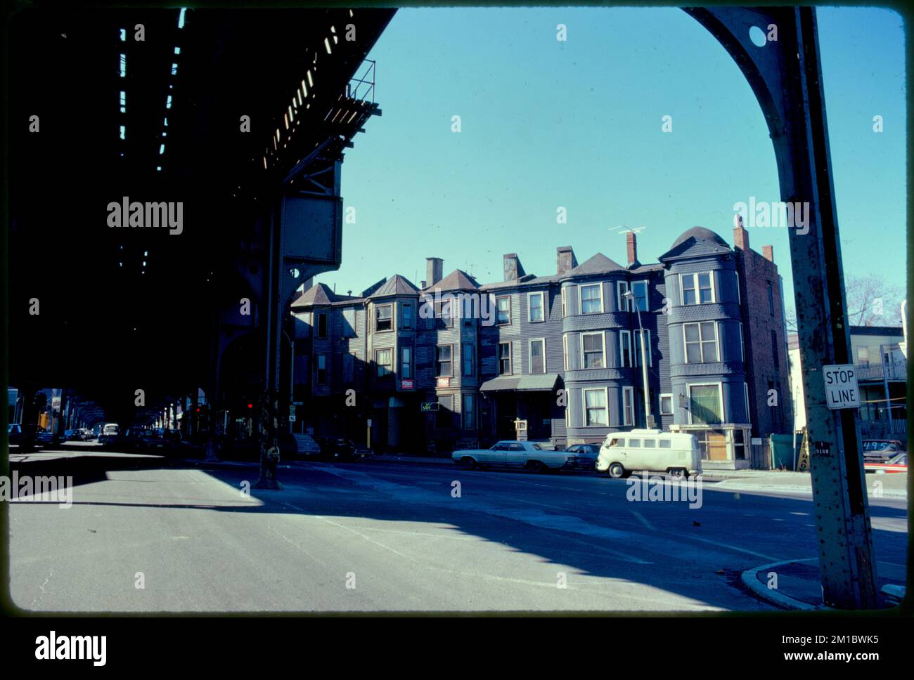 Washington St. under El toward Egleston Sq. , Mass transit, Elevated ...