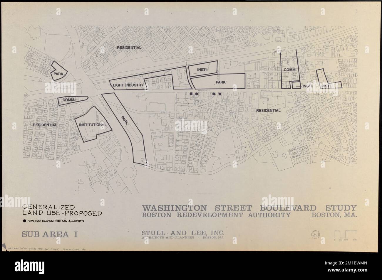 Washington Street boulevard study : generalized land use - proposed ...