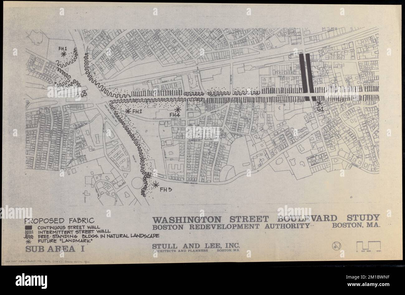 Washington Street boulevard study : proposed fabric , City planning ...