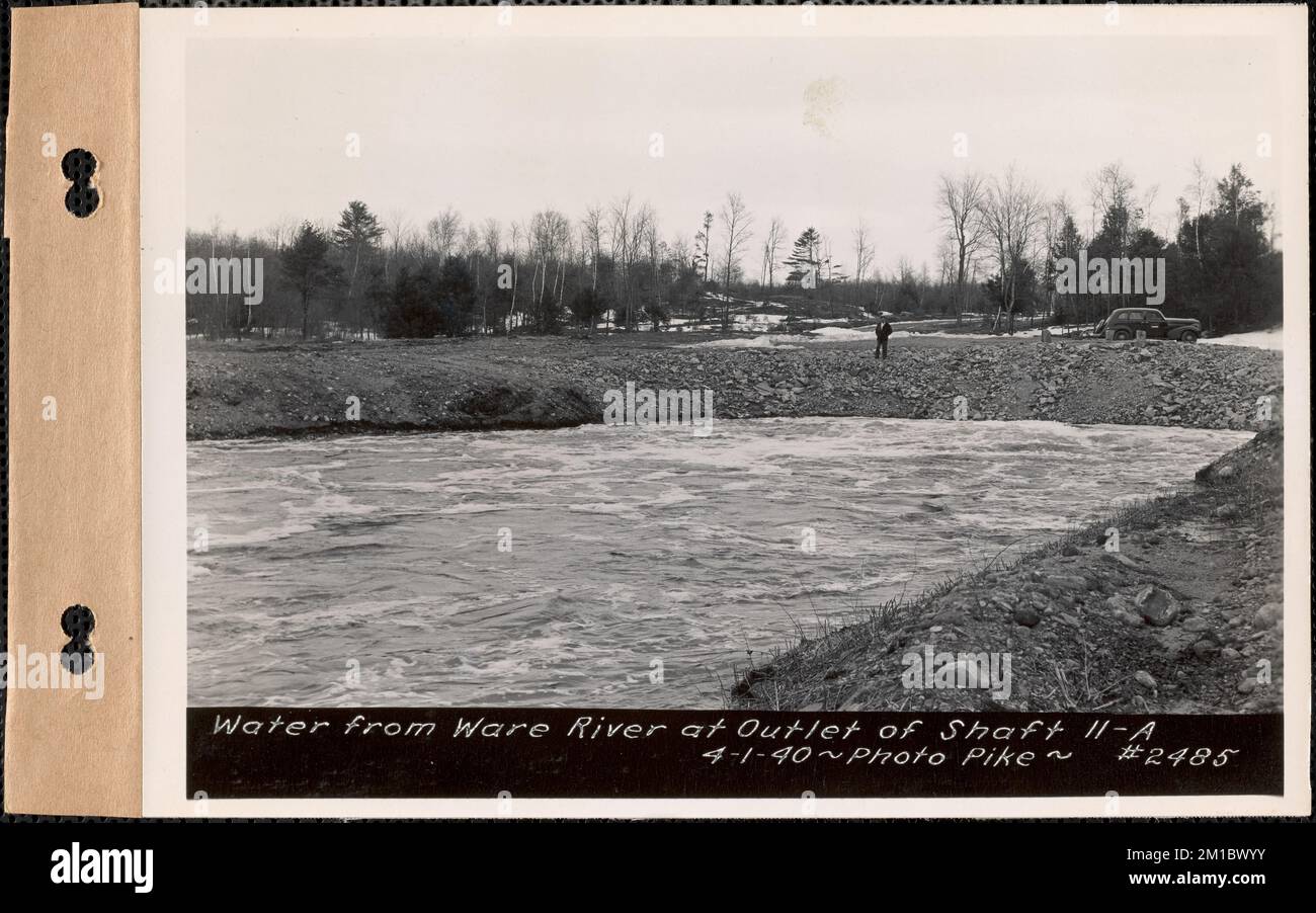 Water from Ware River at outlet of shaft 11A, Enfield, Mass., Apr. 1 ...