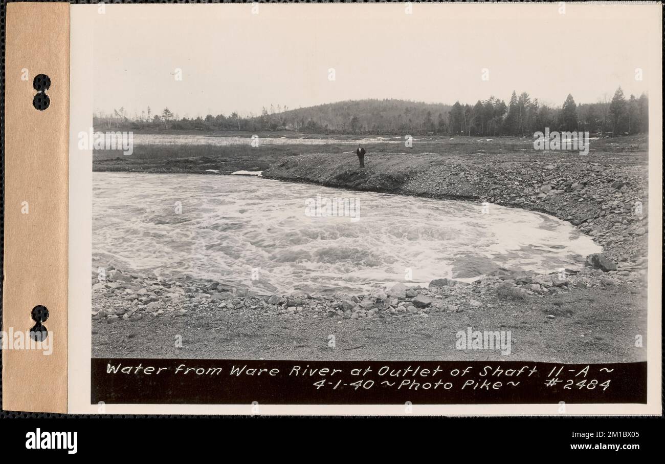 Water from Ware River at outlet of shaft 11A, Enfield, Mass., Apr. 1 ...