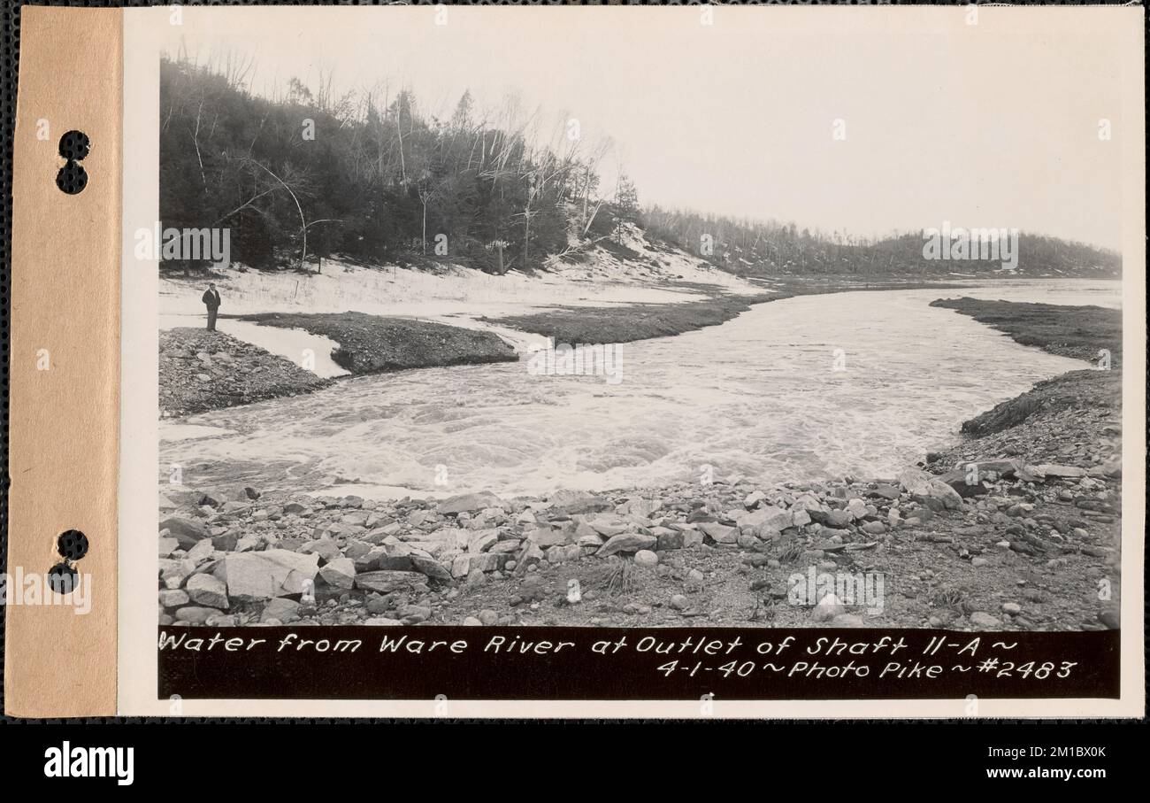 Water from Ware River at outlet of shaft 11A, Enfield, Mass., Apr. 1 ...