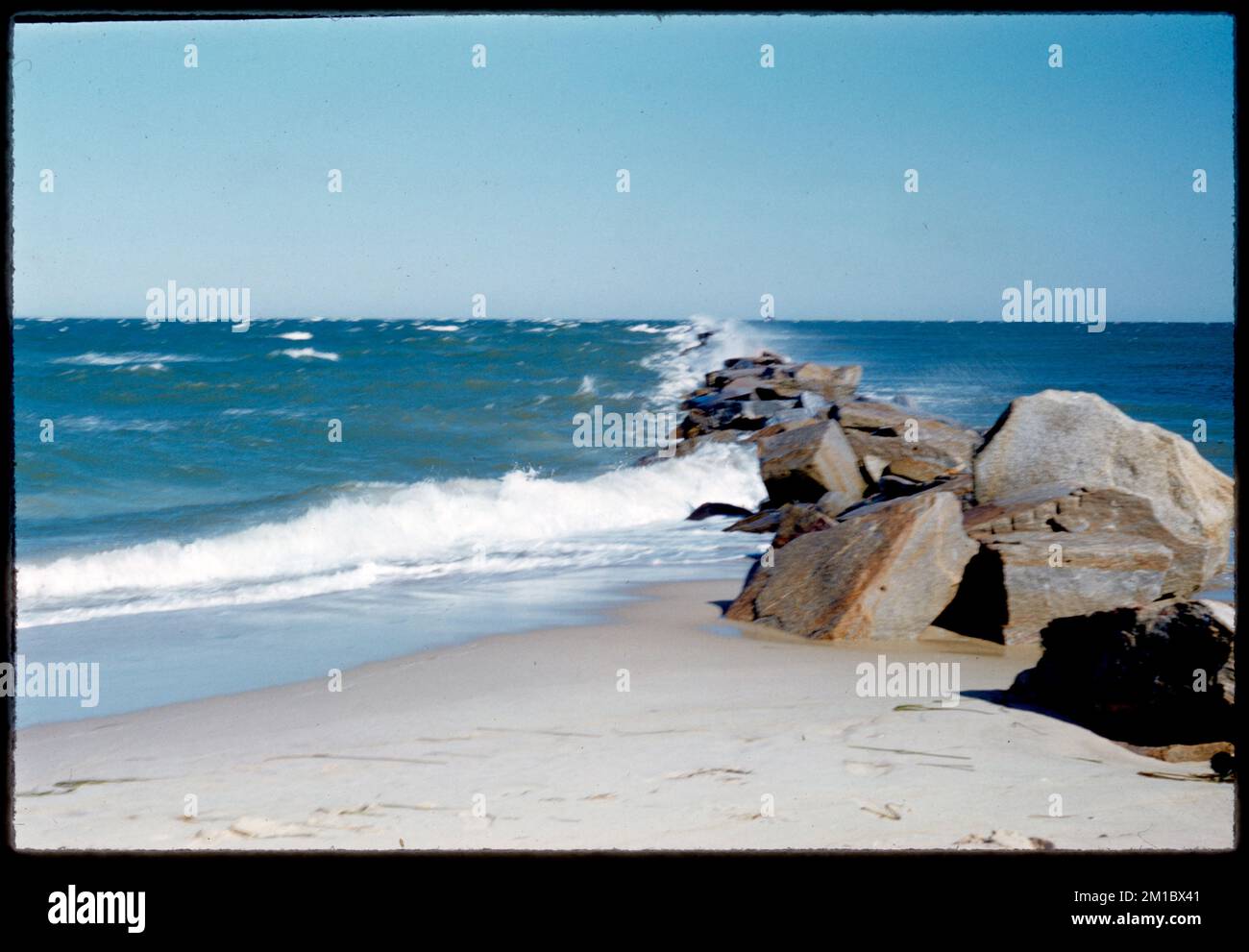 Water, Nantucket , Jetties. Edmund L. Mitchell Collection Stock Photo ...