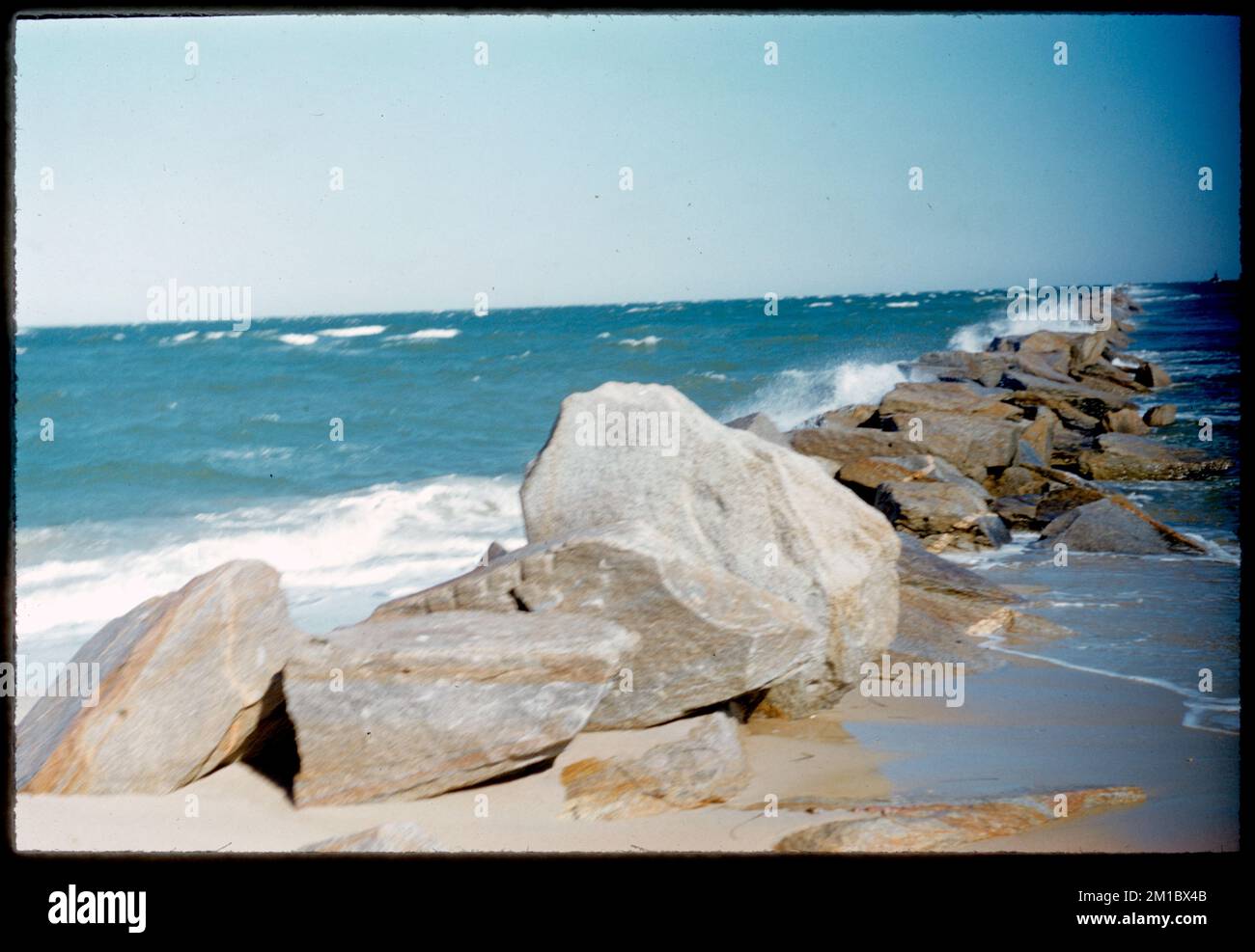 Water, Nantucket , Jetties. Edmund L. Mitchell Collection Stock Photo ...
