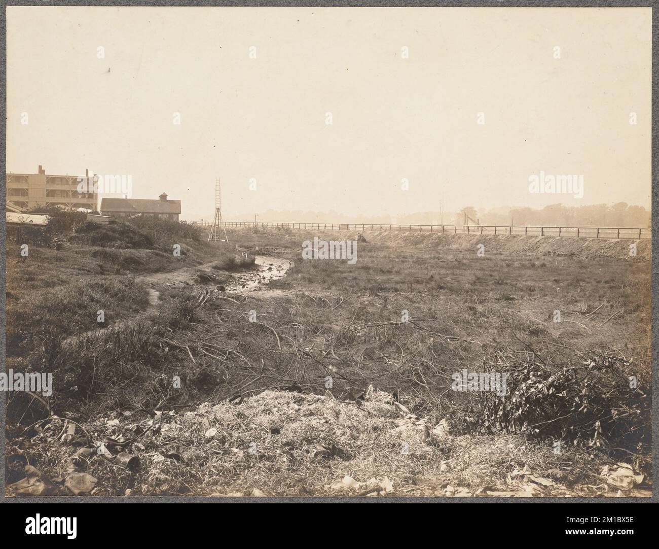 Water running through field , Waterways, Meadows Edgar Sutton Dorr ...