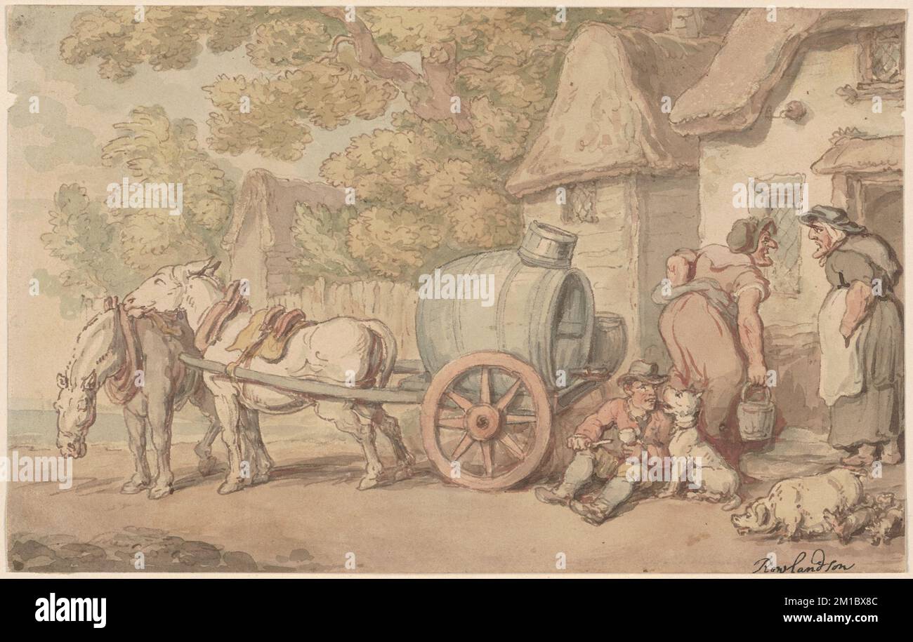 The water wagon , Carts & wagons, Water, Dogs, Horses. Thomas ...