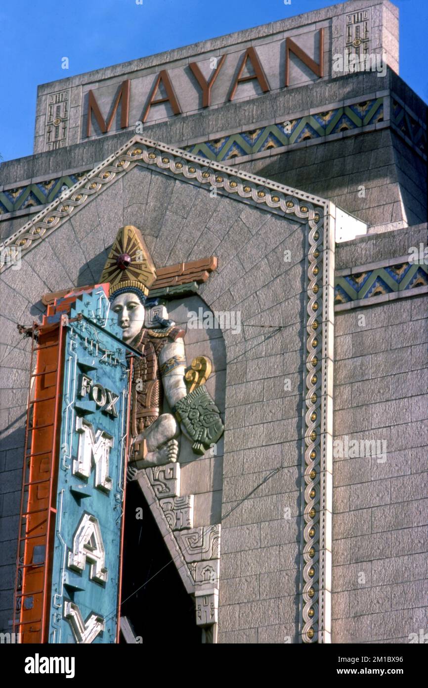 The Art Deco Mayan Theater in Denver, CO, dates to the 1930s Stock ...
