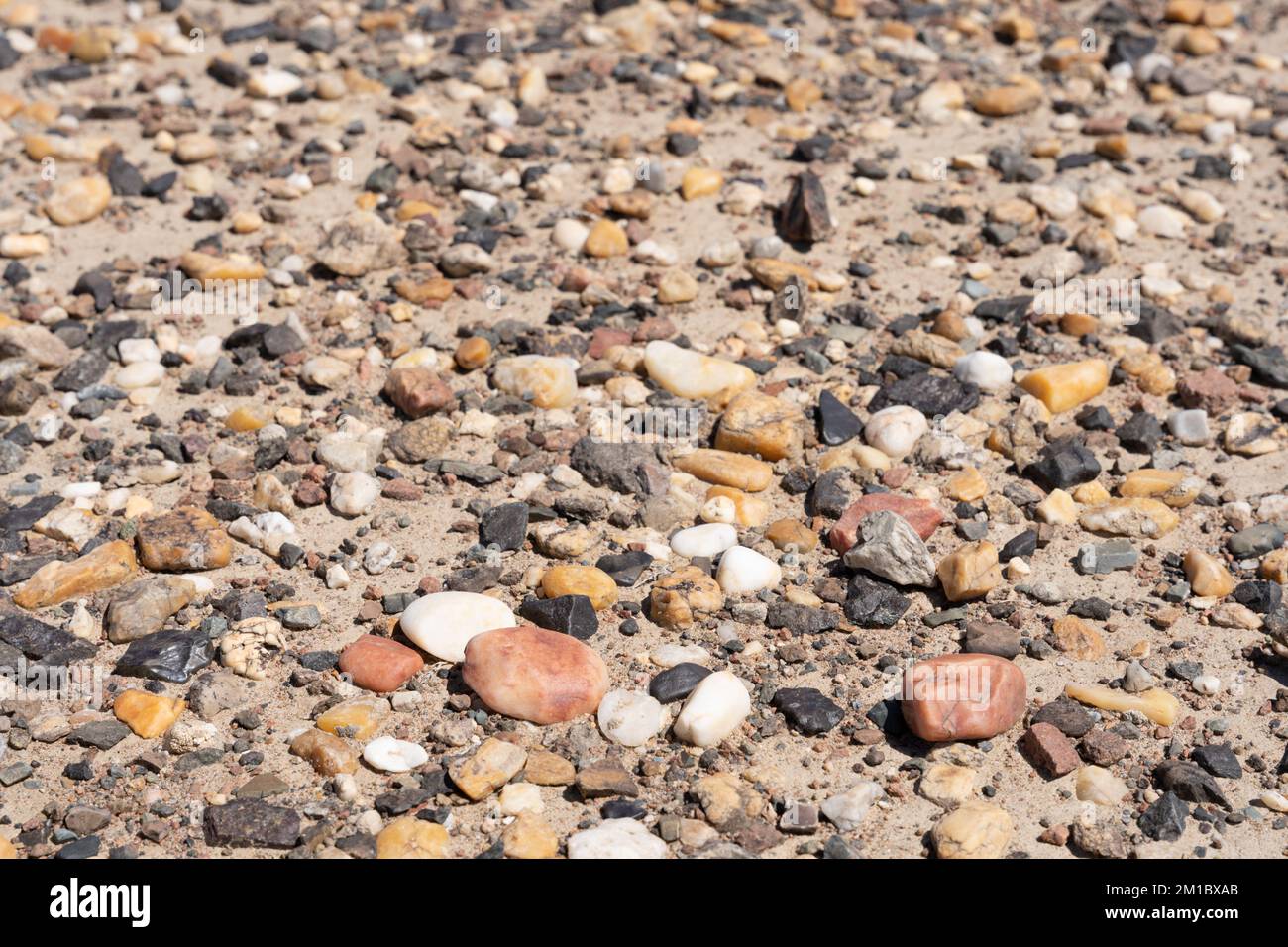 A closeup shot of gravel and pebbles ground under sunlight Stock Photo ...